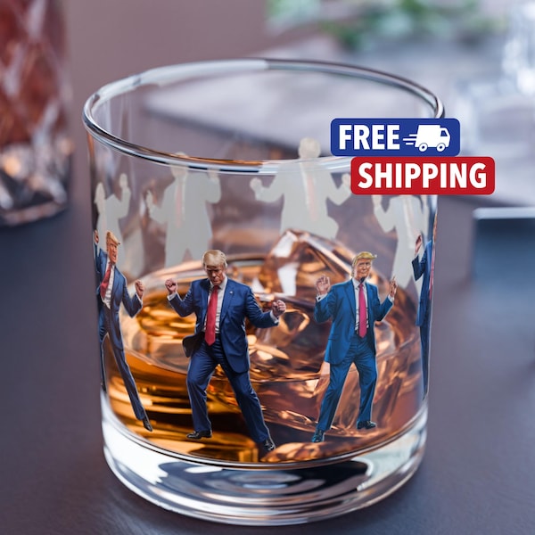 Trump Drinking Glass - Etsy