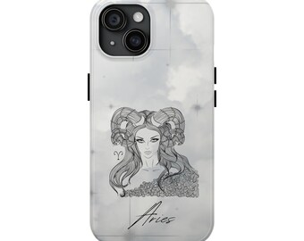 Aries Zodiac iPhone Case, Birth Month Phone Cover, Chic iPhone Case ...