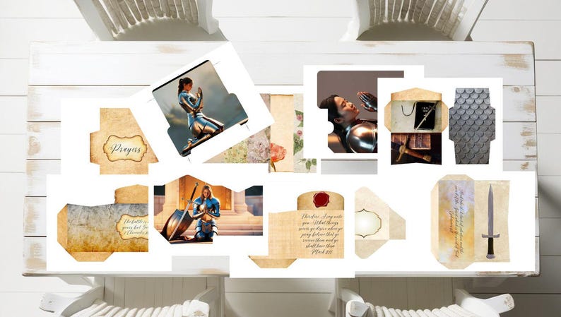 Spiritual Warfare Junk Journal Ephemera 40 Pages Over 280 Individual ...