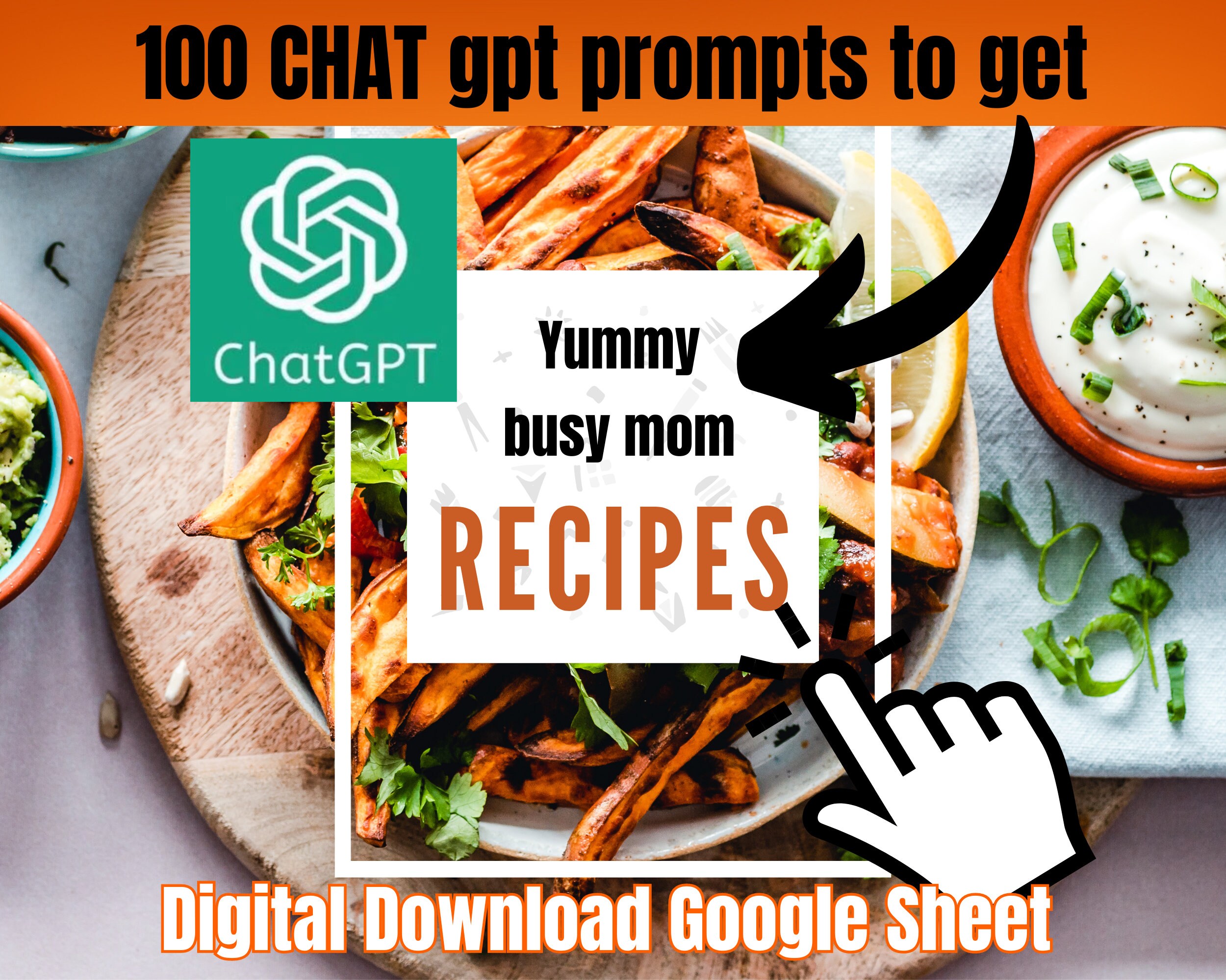 Chatgpt Prompts for 100 Delicious Recipes! - Etsy