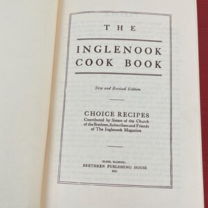 1970s Inglenook Cook Book, First Reprinting 1970, Hardcover, the ...