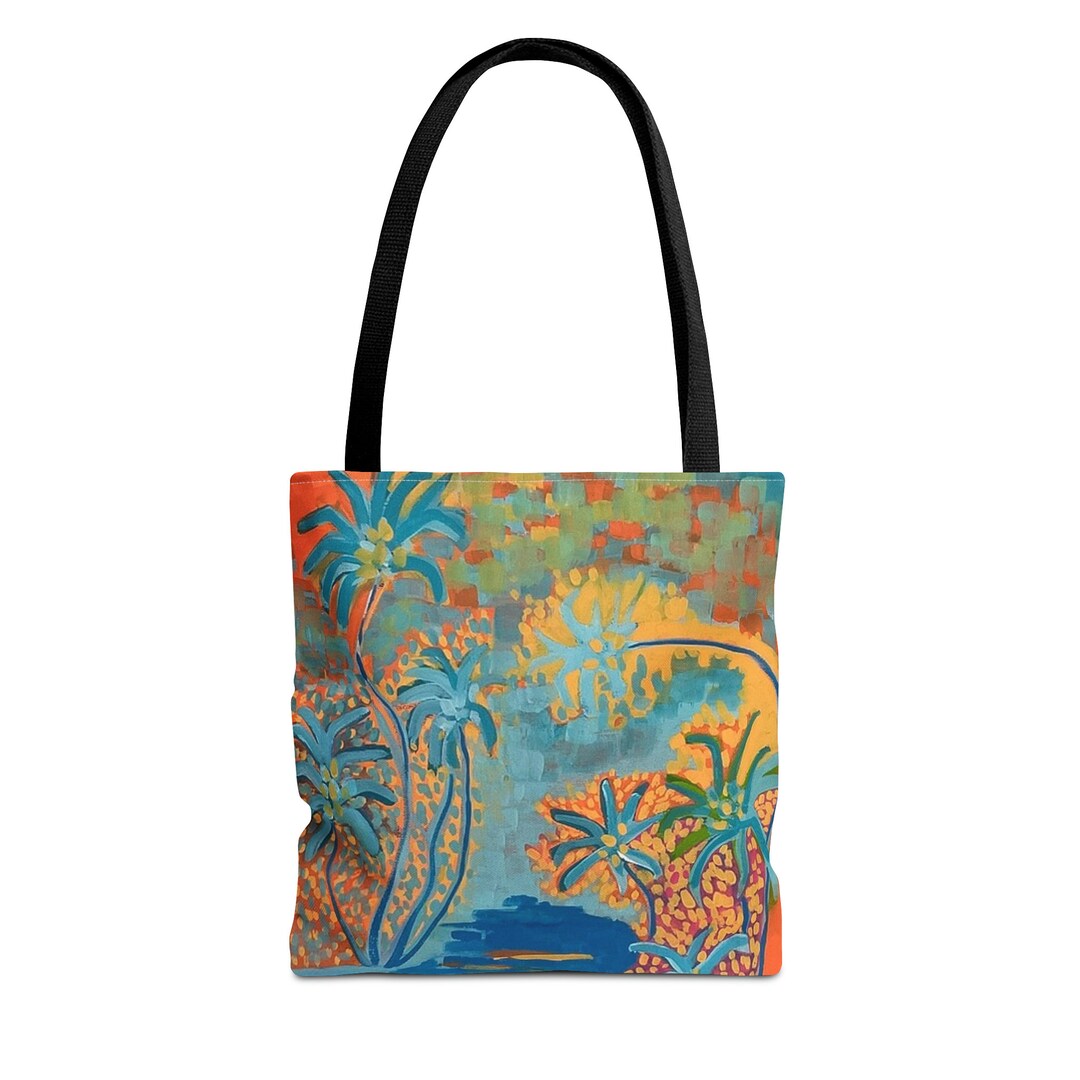 Tropical Tote Bag-tropical Bag-tropical Flowers Beach Tote-beach Tote ...