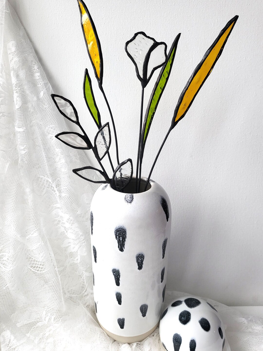 Grass CUSTOM - Stained Glass Forever Flowers - Etsy