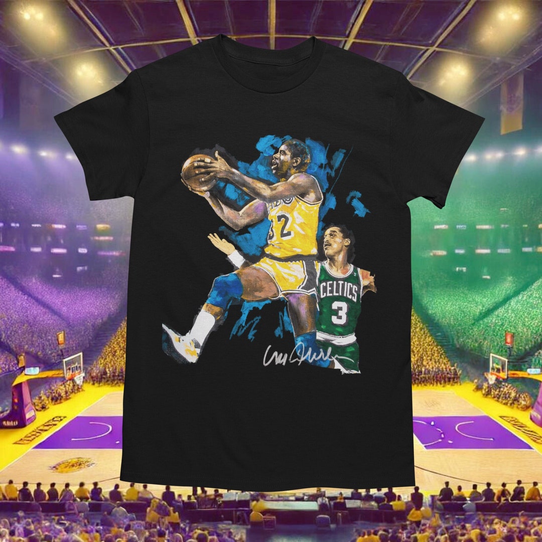Basketball Legends Rivalry T-shirt, Iconic Players LA Graphic Tee ...