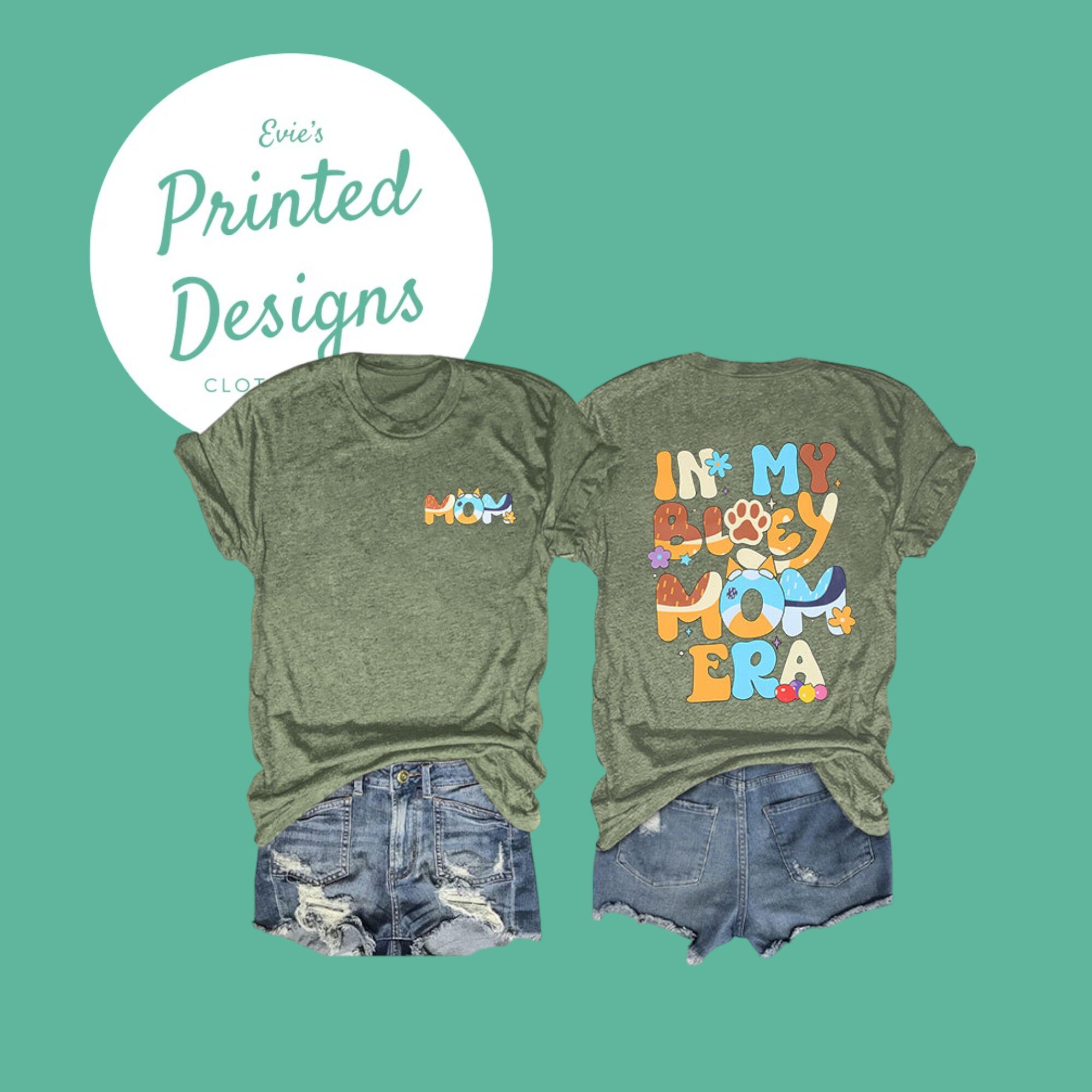 Bluey T Shirt Bluey Merch Heeler Family Chilli Bluey's Mum Gift for Mum ...