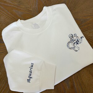 Custom Embroidered Star Signs Sweatshirt | Personalized Heavenly Hoodie ...