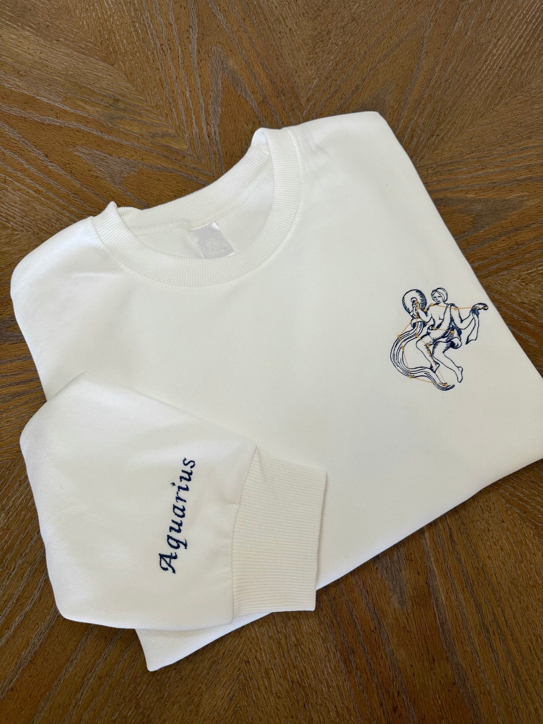 Custom Embroidered Star Signs Sweatshirt Personalized Heavenly Hoodie ...