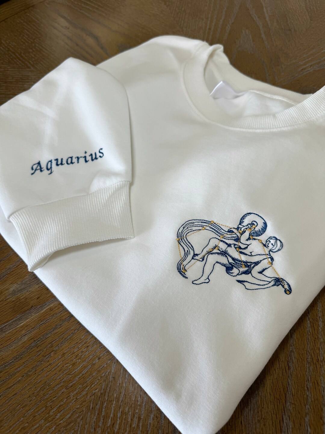 Custom Embroidered Star Signs Sweatshirt | Personalized Heavenly Hoodie ...