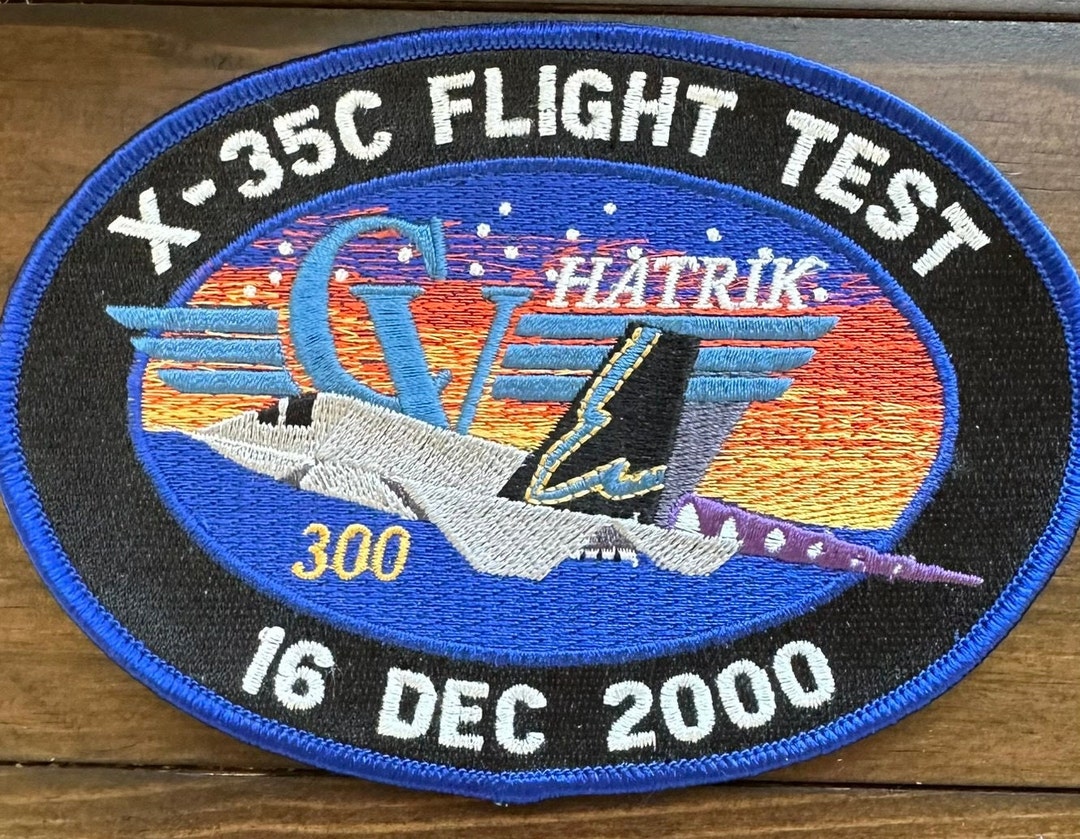 Authentic Lockheed Martin X-35C Joint Strike Fighter Patch- Flight Test ...
