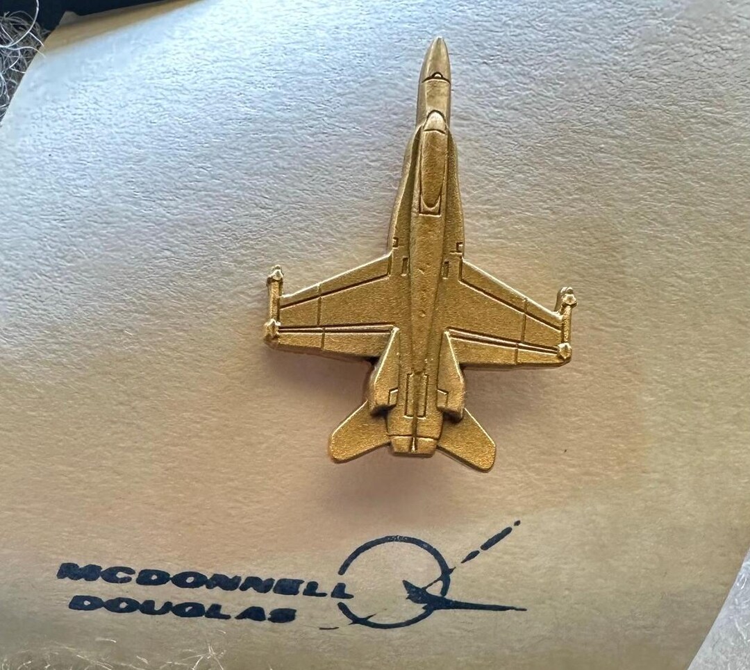 F/A-18 Hornet Lapel Pin and Tie Pin- Authentic Vintage (new-in Original ...