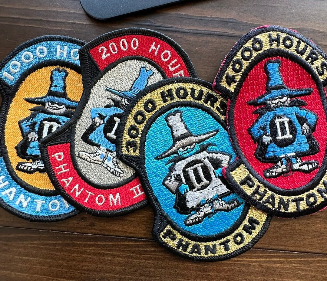 Vintage Phantom II Patch (NEW)- 1000, 2000, 3000 and 4000 Hours ...