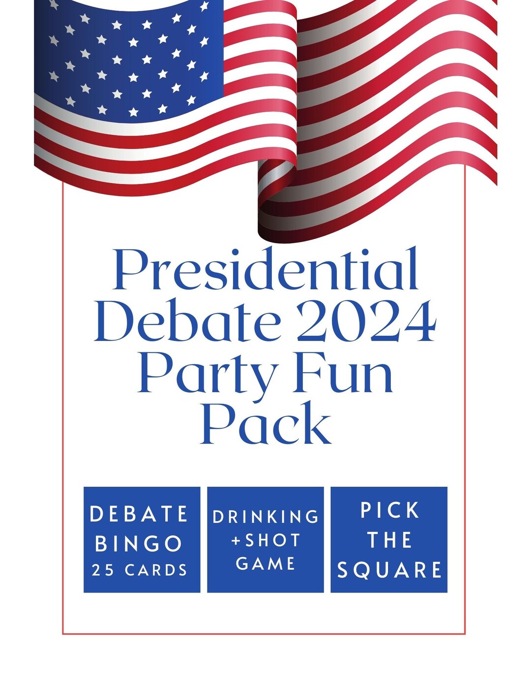 Debate Party Bundle, 2024 Election Party Games, Election Debate Bingo ...