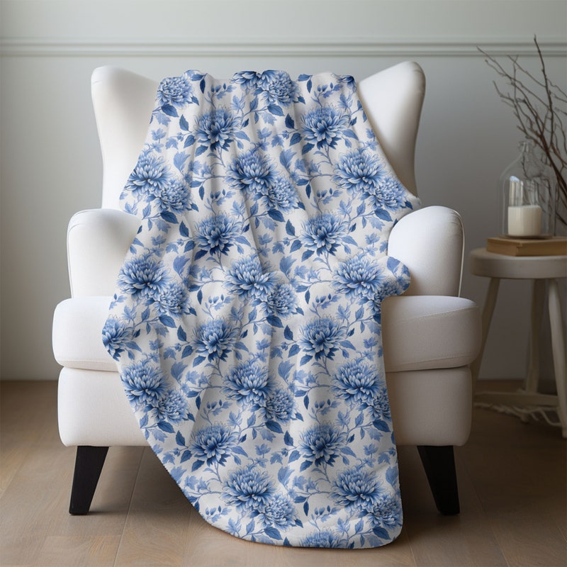 Blue Toile De Jouy - Etsy