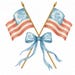 Coquette Watercolor American Flags PNG, Preppy Flag, Preppy Patriotic ...