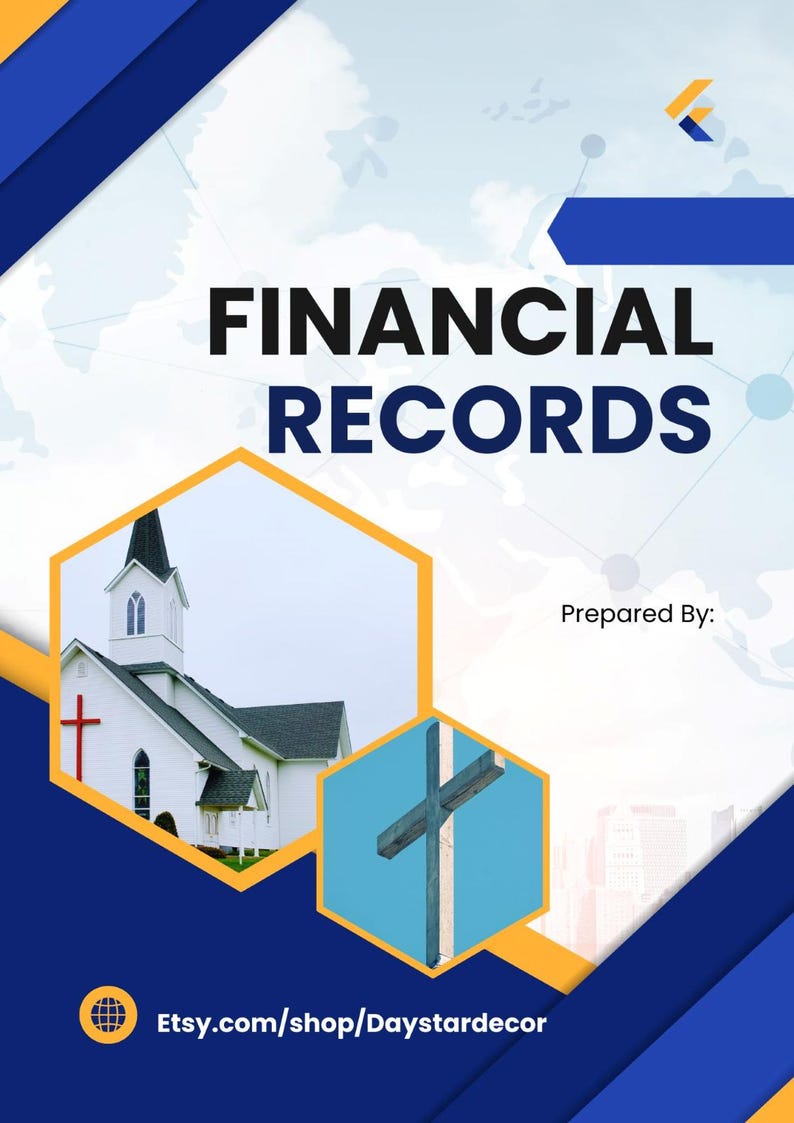 Small Church Financial System, Church Record Book, Small Church Record ...