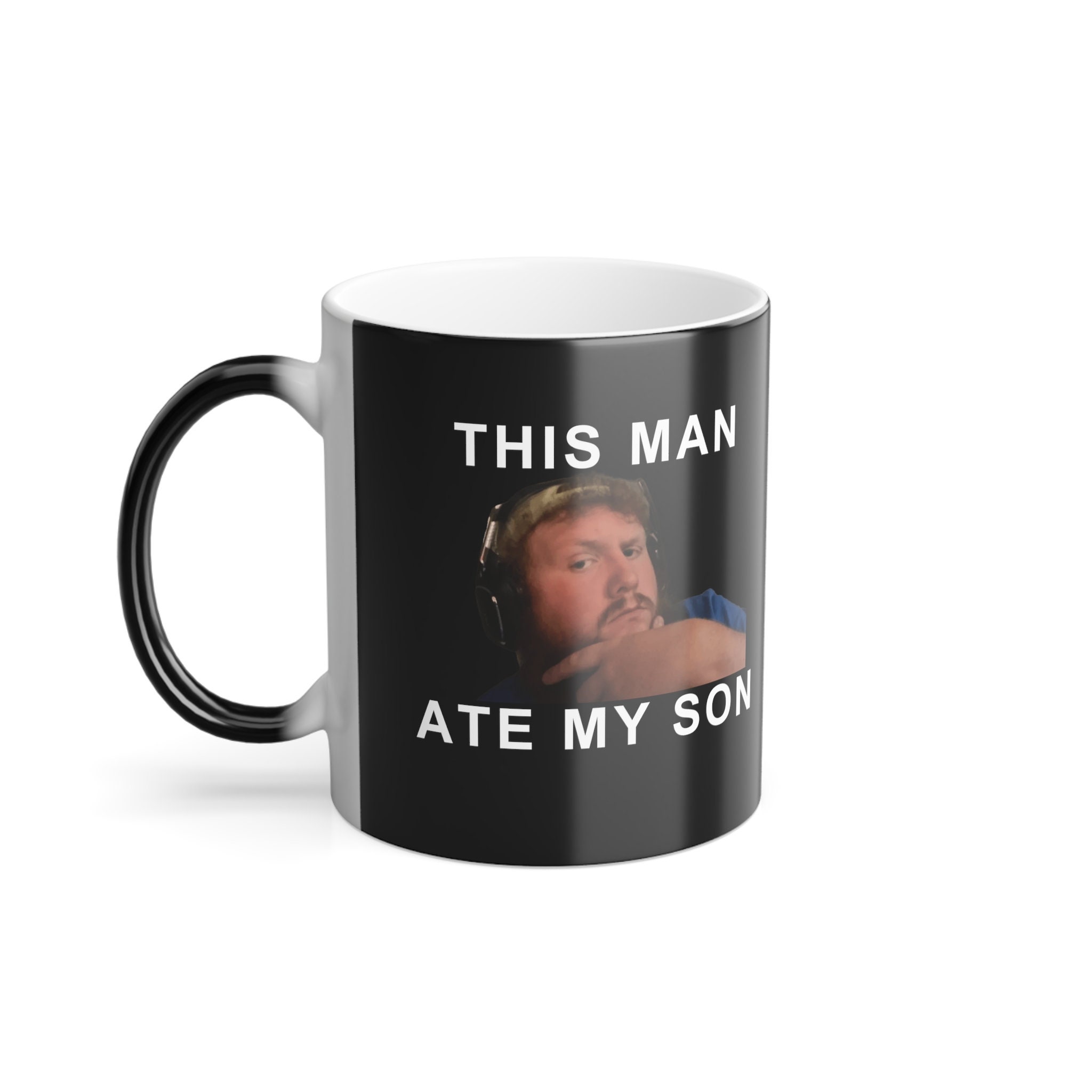 Caseoh This Man Ate My Son Funny Meme Color Morphing Mug, 11oz, Cool ...
