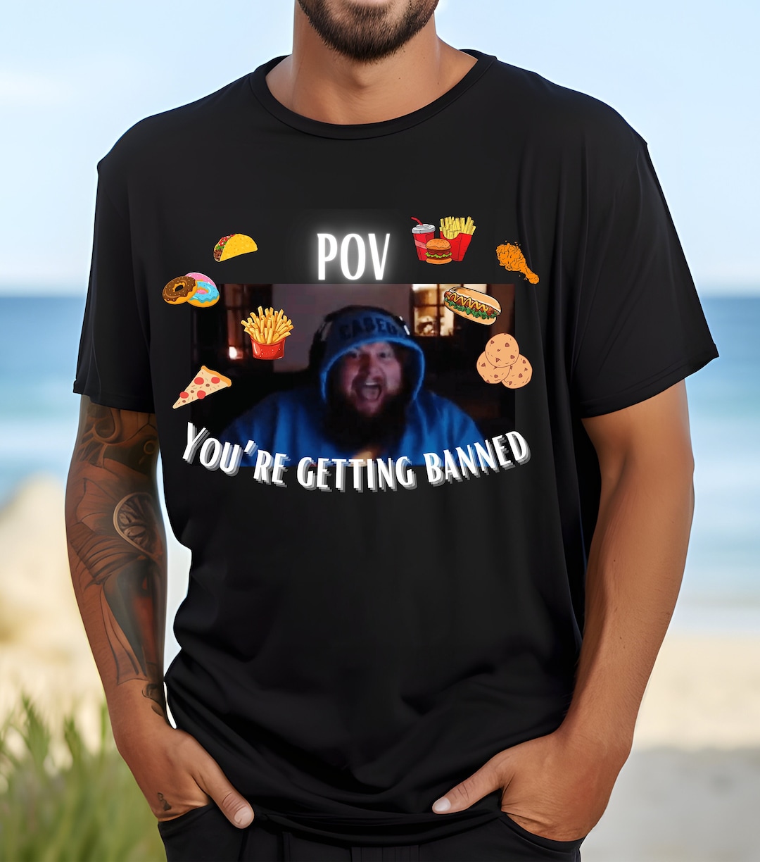 Caseoh_ You're Getting Banned POV Meme Tshirt - Etsy Canada