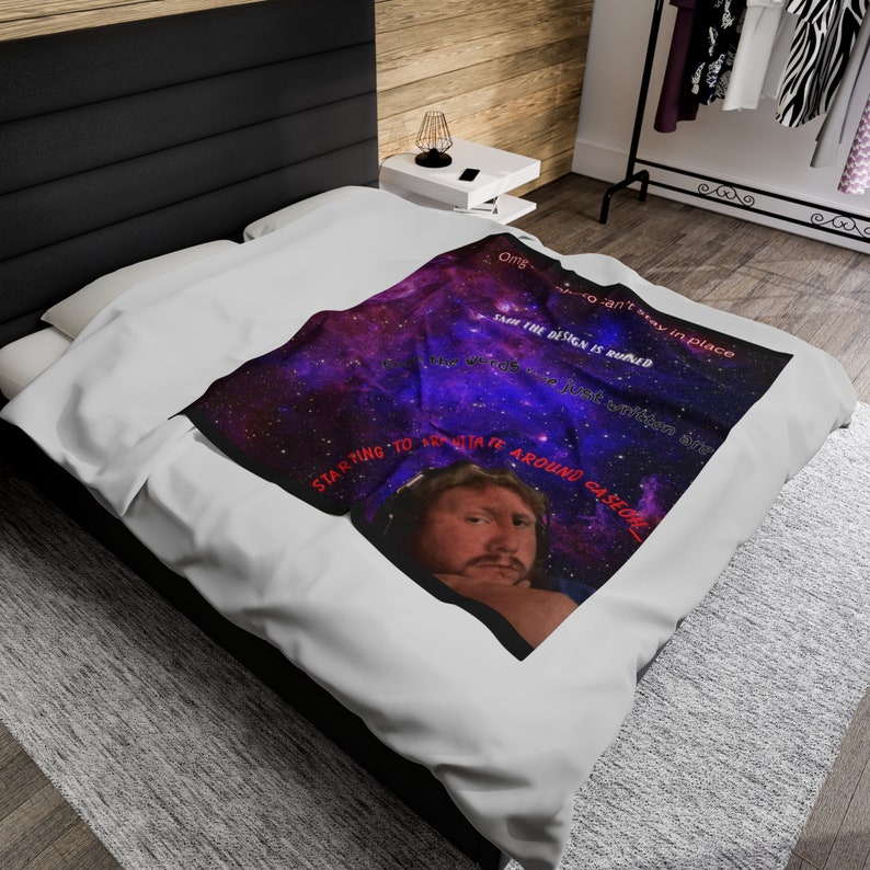 Caseoh_ Funny & Heavy Meme Blanket - Velveteen Plush Blanket - Etsy