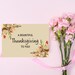 Printable Thank You Greetings Card, Card of Appreciation, Gratitude ...