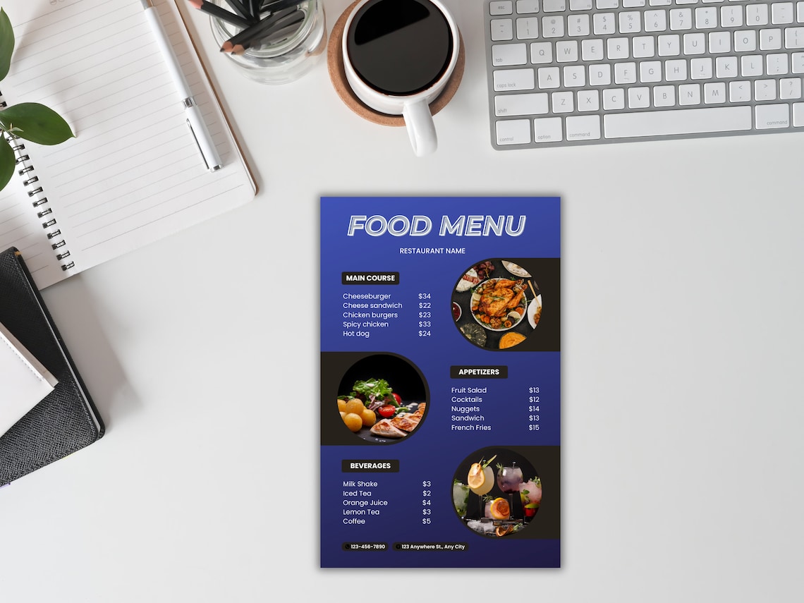 Editable Food Menu, Restaurant Menu, Editable Template, Cuisine ...