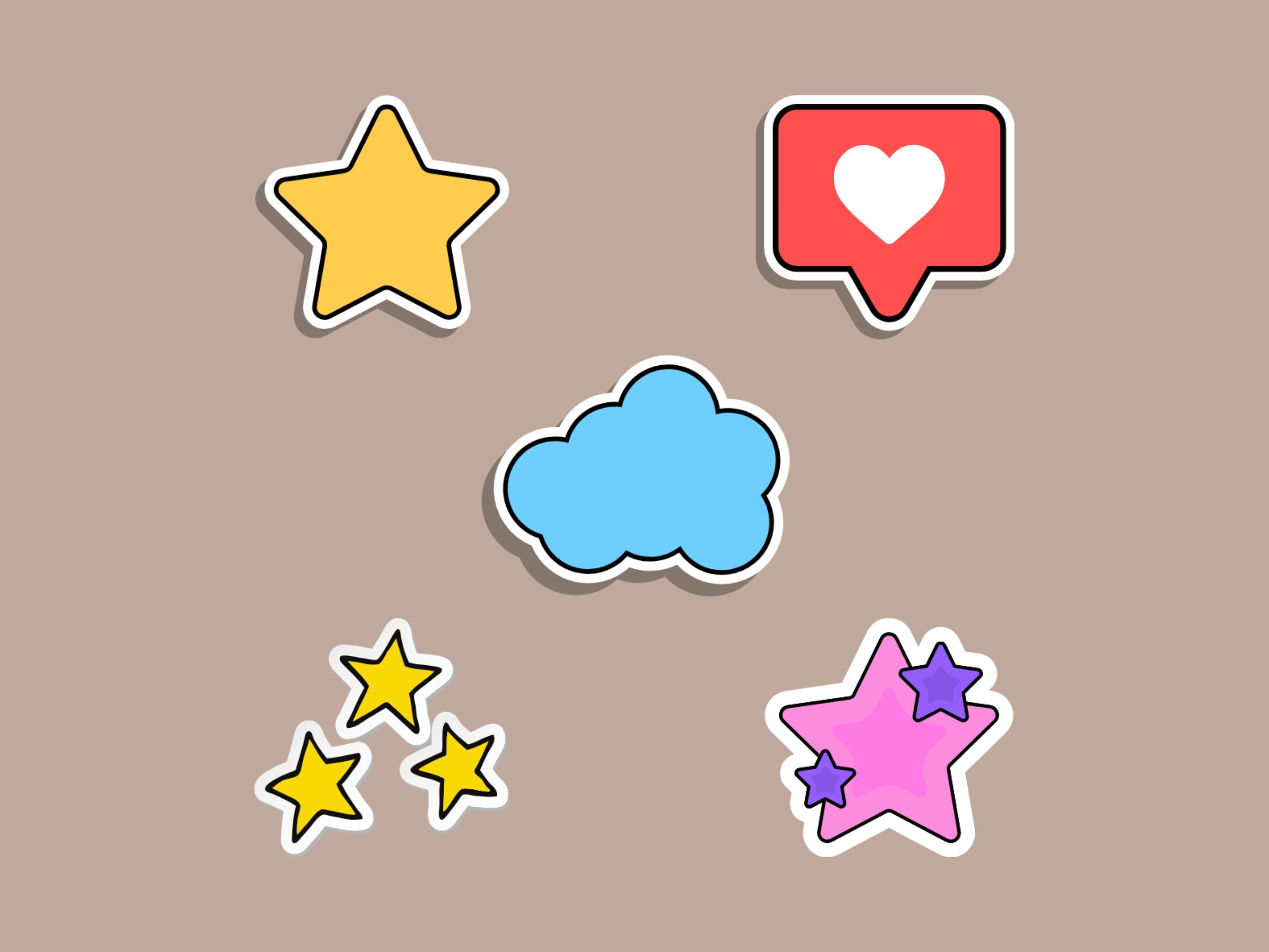 Digital Stickers Planner Stickers Goodnotes Stickers Stickers For Notes Cute Stickers