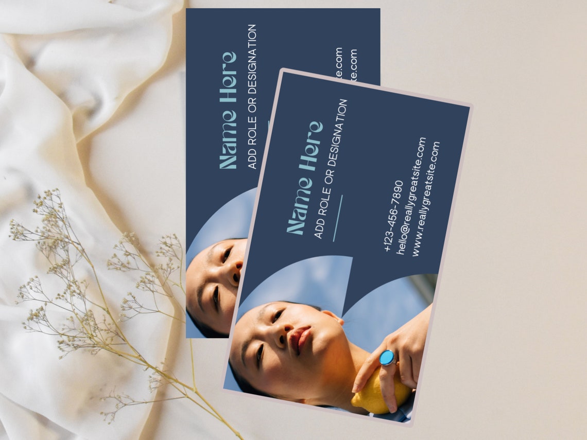 Editable Business Card Canva Template, Editable DIY Business Card, Card ...