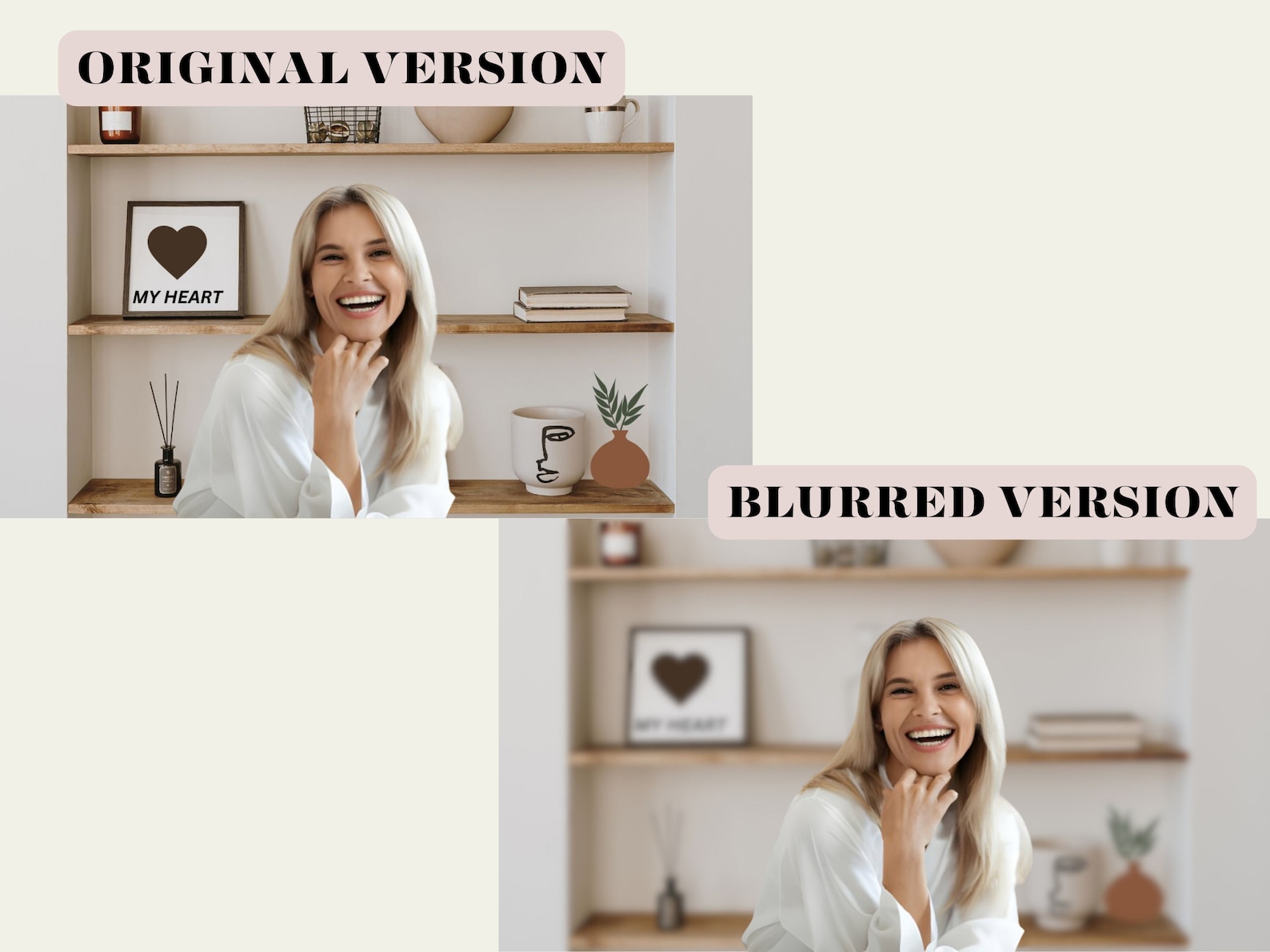 White Virtual Background | Zoom Background | Home Office Background ...