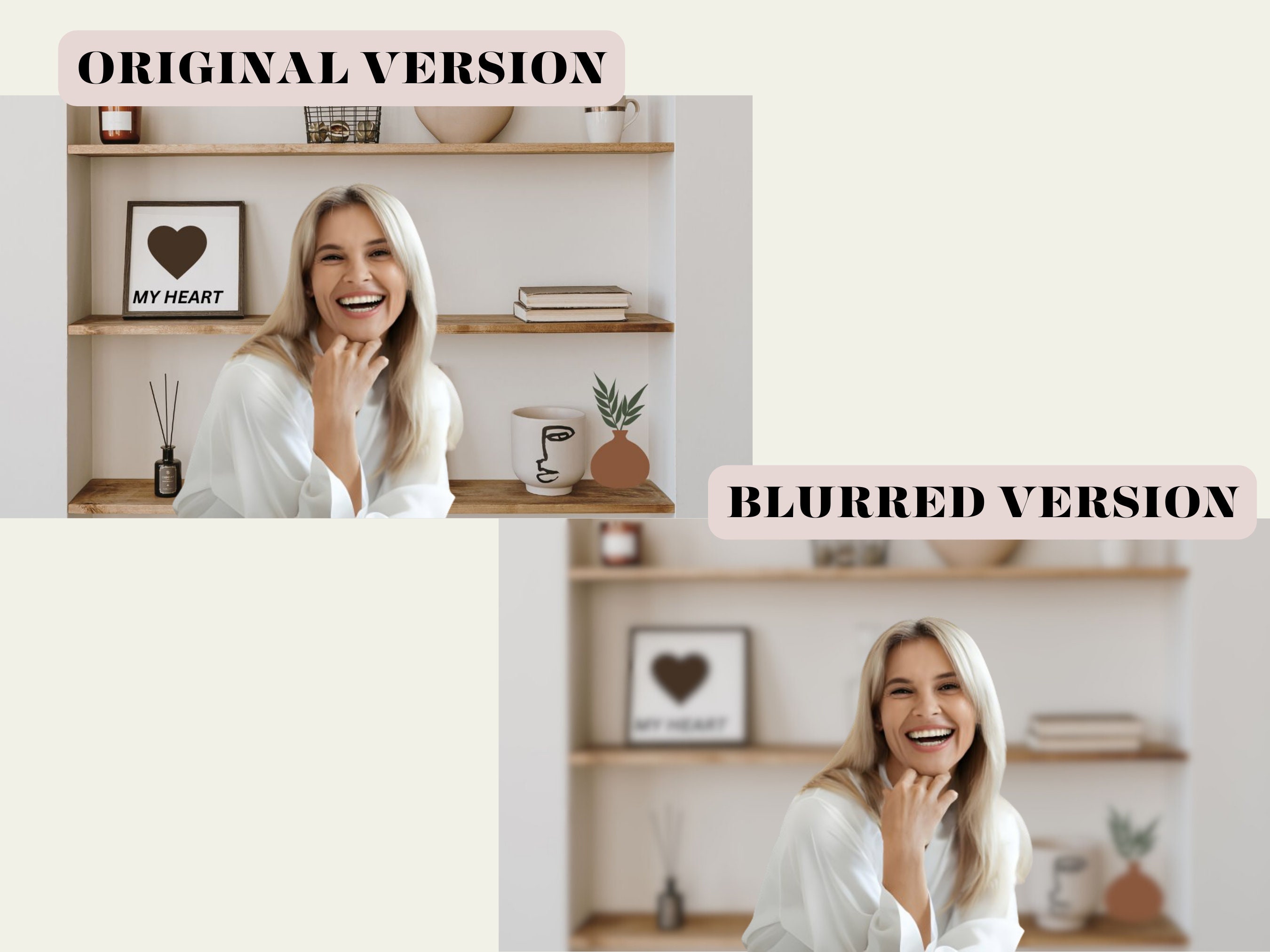 White Virtual Background | Zoom Background | Home Office Background ...