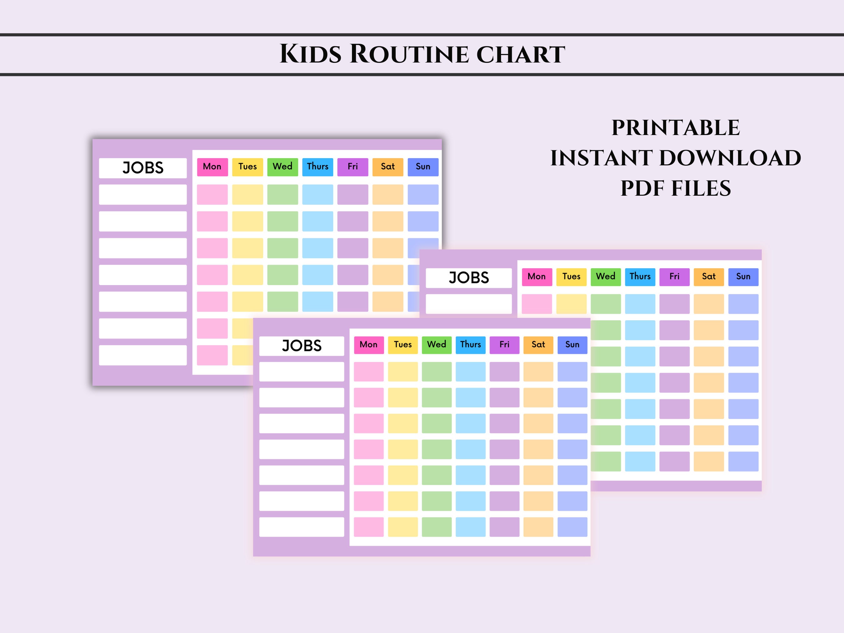 Daily Routine Chart for Kids, Toddler Routine Chart, Home School ...
