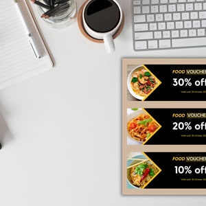 Editable Gift Voucher,coupon Code, Restaurant Loyalty Programs ...