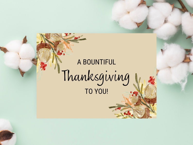 Printable Thank You Greetings Card, Card of Appreciation, Gratitude ...