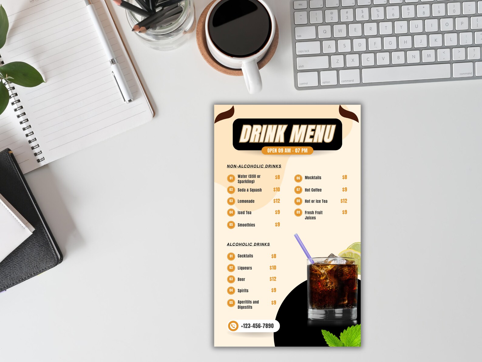 Editable Drink Menu, Restaurant Menu, Editable Template, Cuisine ...