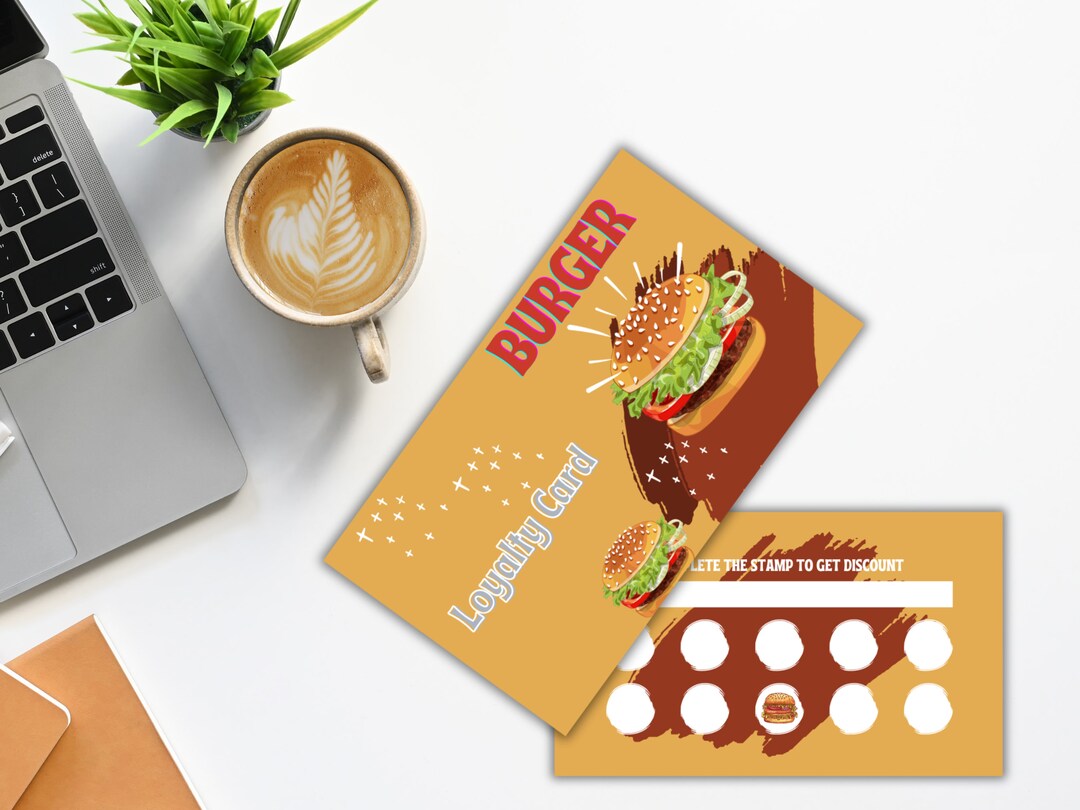 Editable Loyalty Card, Restaurant Loyalty Programs, Editable Template ...
