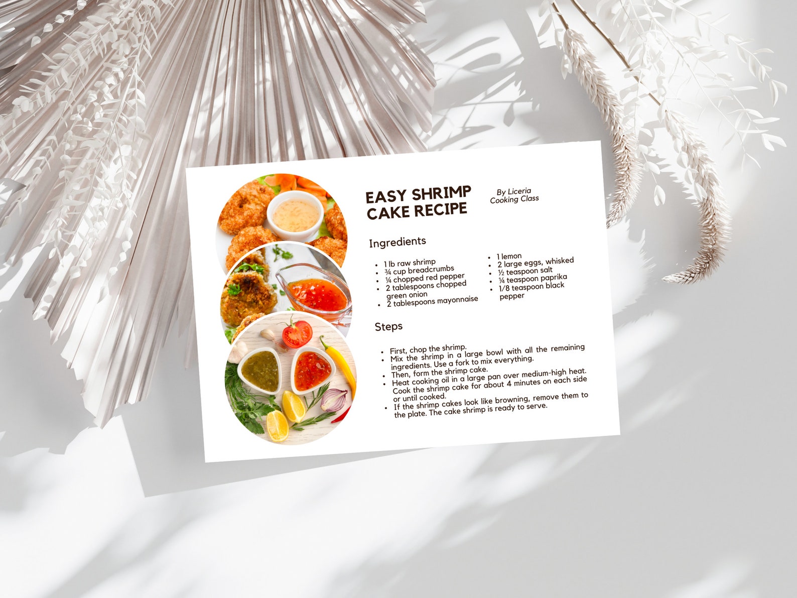 Printable Recipe Card, Editable Recipe Card Template, Recipe Card Edit ...