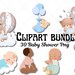 Digital Clipart, Baby Shower Clipart, Baby Shower Png, Clipart Bundle ...
