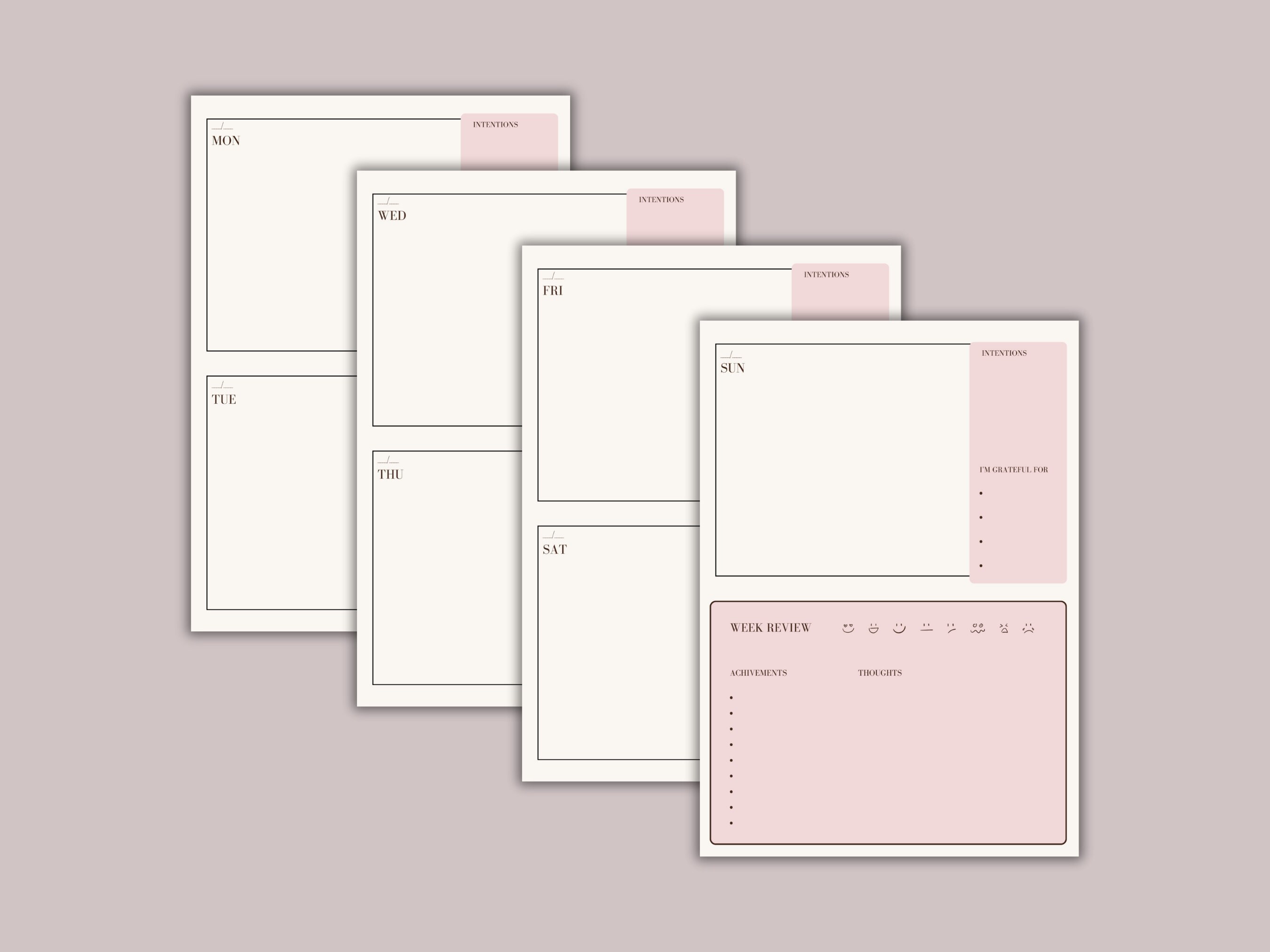 Editable Weekly Planner Template, Daily and Weekly to Do List ...