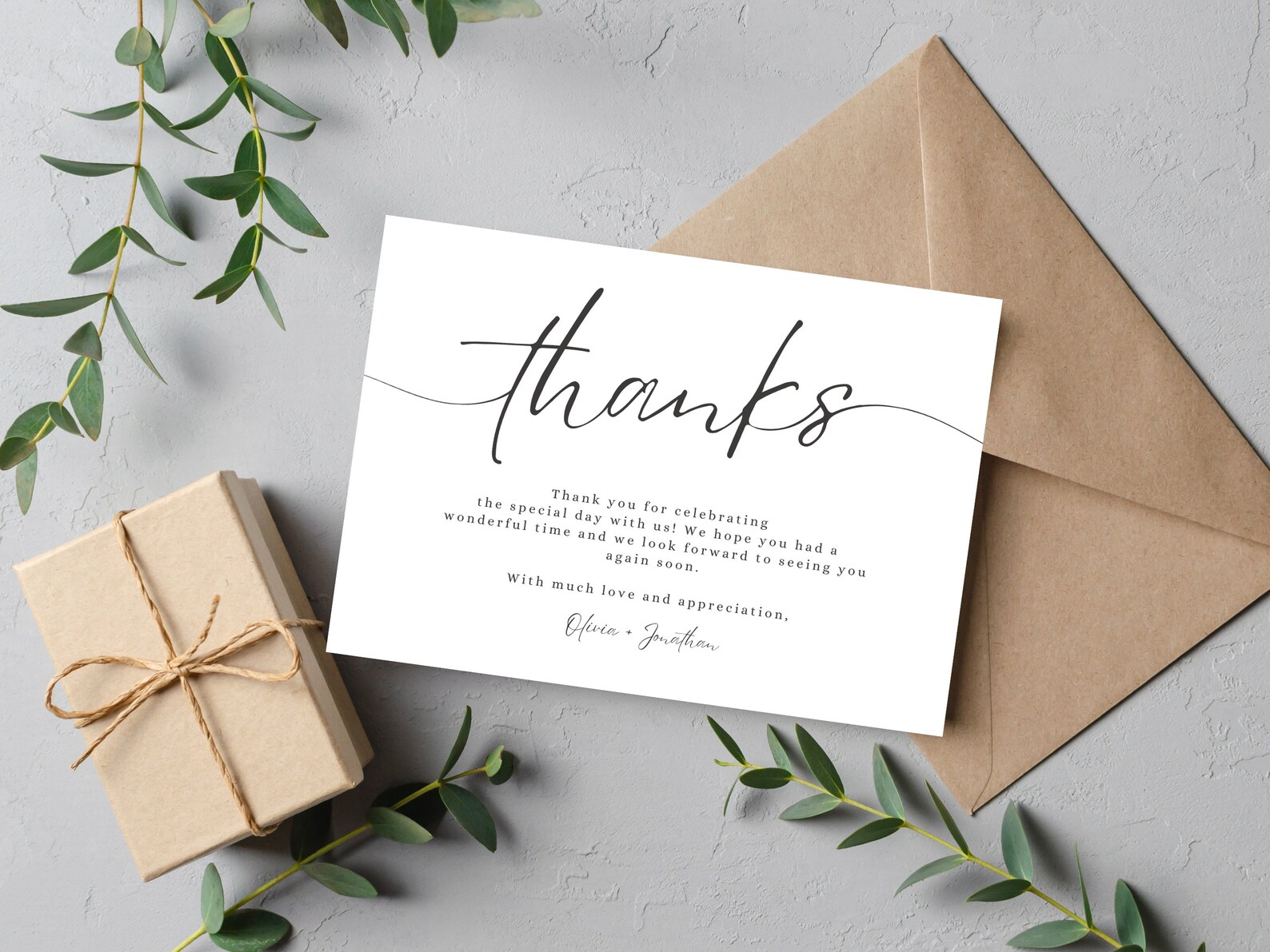 Editable Greetings Card, Printable Thanks You Card, Digital Greeting ...