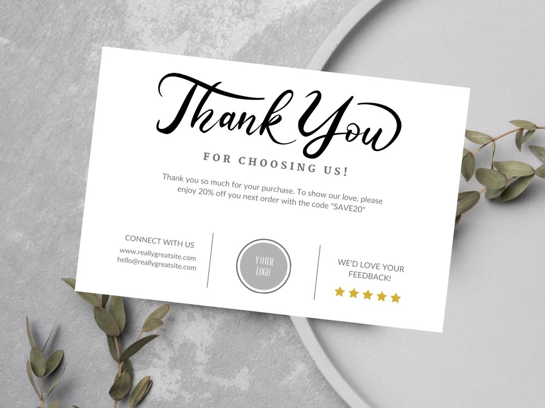 Editable Greetings Card, Printable Thanks You Card, Digital Greeting ...