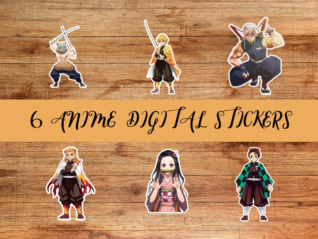 Cute Anime Digital Stickers, Planner Stickers, Goodnotes Stickers ...