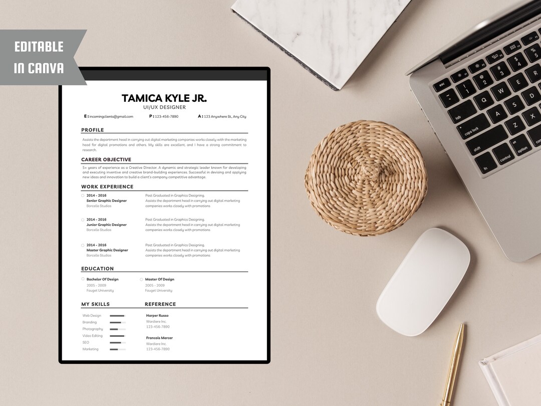 Resume Template Word, Professional Resume Template, Professional Resume ...