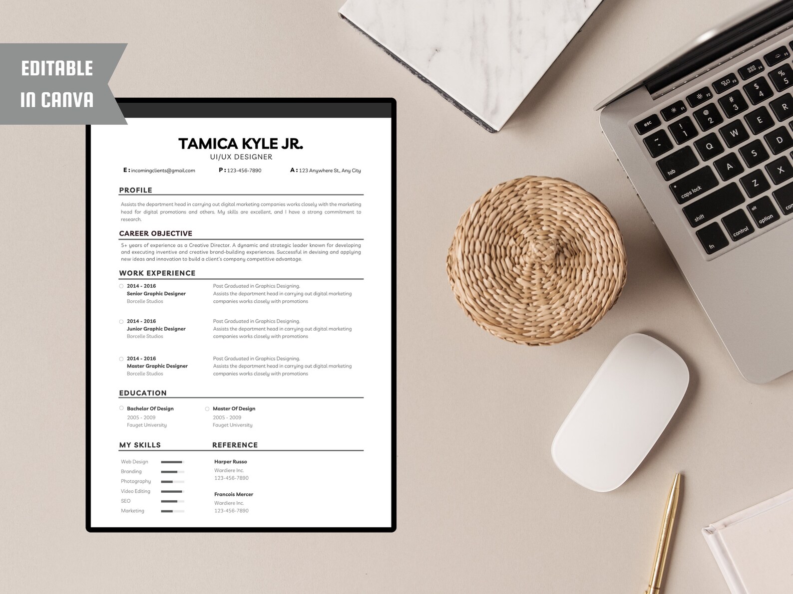 Resume Template Word, Professional Resume Template, Professional Resume ...