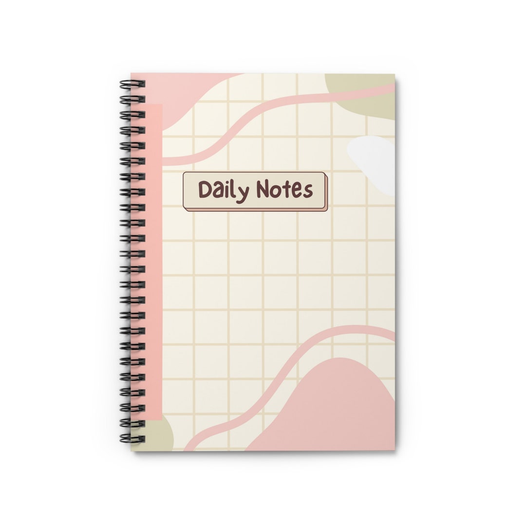 Customized Daily Notes Spiral Notebook Ruled Line Personalized Gift - Etsy