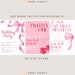 Pink Ribbon Minimal Birthday Invitation Template | Coquette Birthday ...