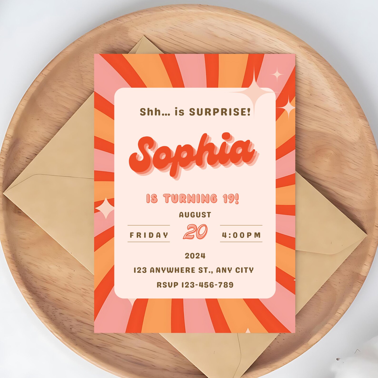 Retro 70's Birthday Invitation, Retro Party, Groovy Party, 60's, 70's ...