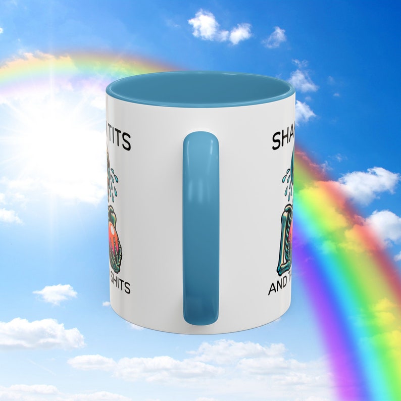 Shakin Tits and Takin Shits Funny Meme Mug, Rude Prank Gift, Cursed Mug ...