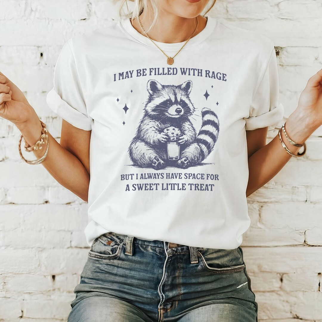 Sweet Little Treat Meme T Shirt, Funny Graphic Tee, Retro 90s Raccoon T ...