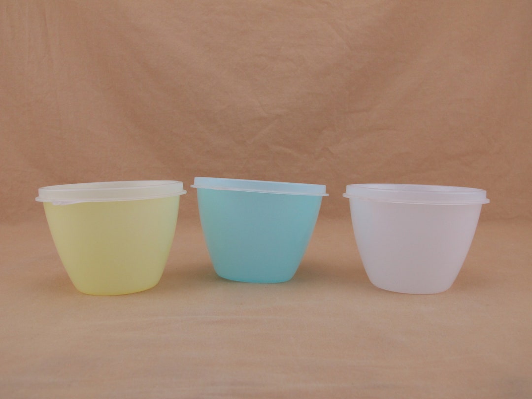 Vintage Pastel Tupperware 148 Series Food Storage Bowls W/ Lids, Blue ...