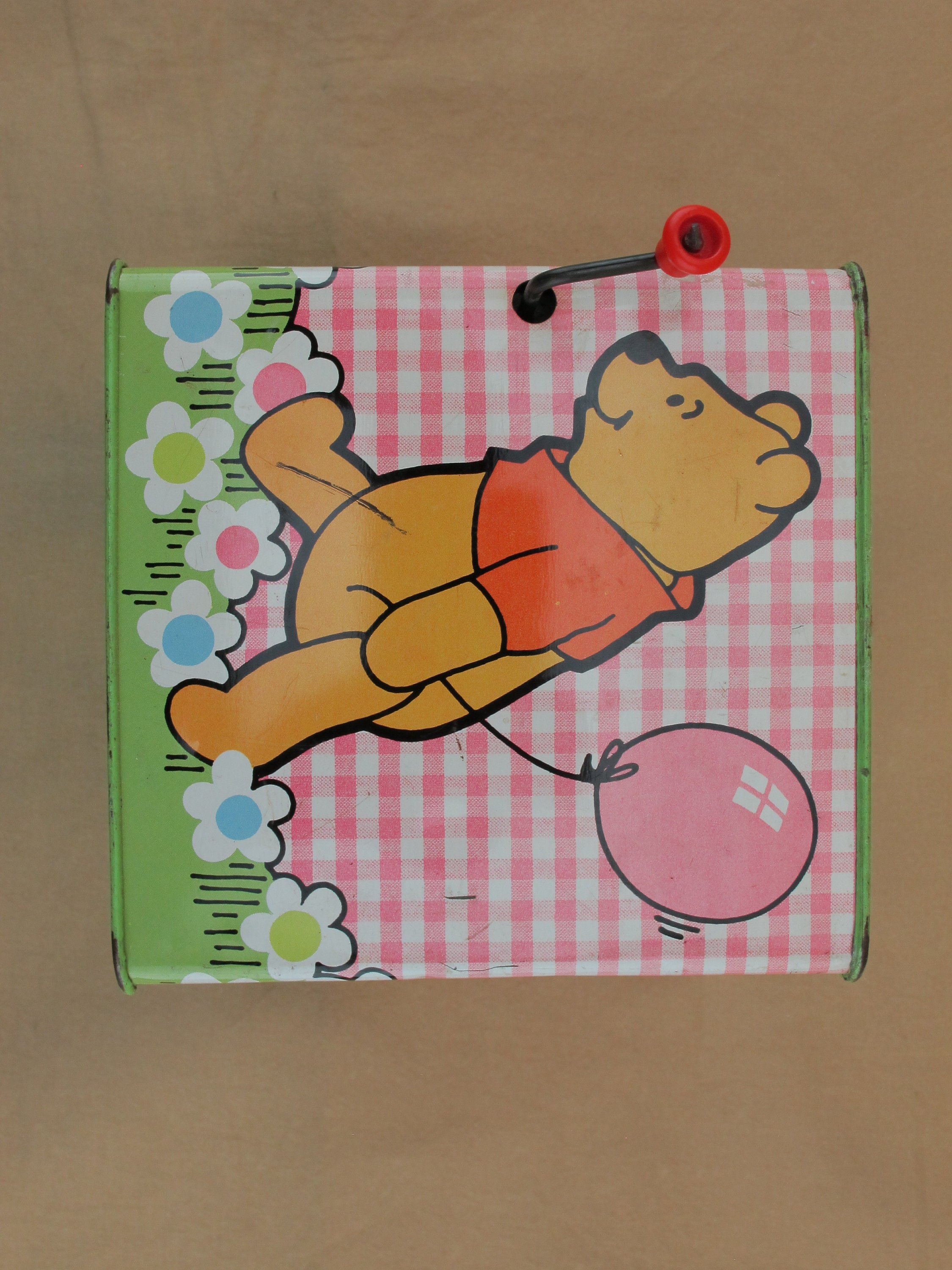 Vtg Winnie the Pooh in the Music Box Hand Crank pop Goes the Weasel ...