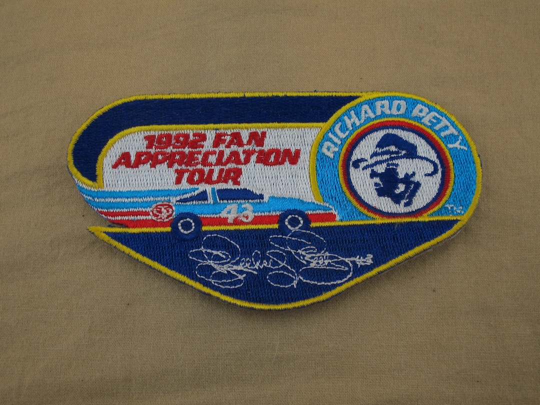 43 Richard Petty 1992 Fan Appreciation Tour NASCAR Patch - Etsy