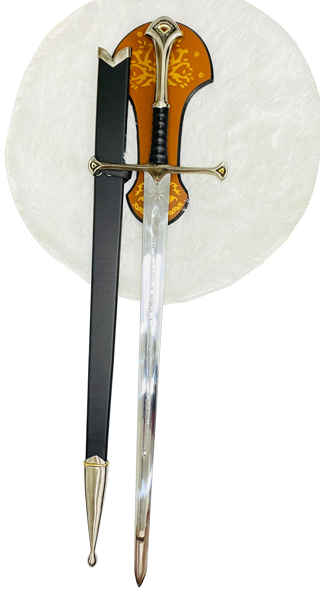 Anduril Sword Narsil Sword Replica Lord of the Rings Sword King Aragorn ...